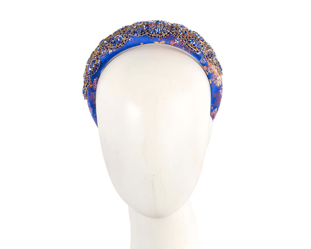 Exclusive Royal Blue Headband Fascinator By Cupids Millinery Online In