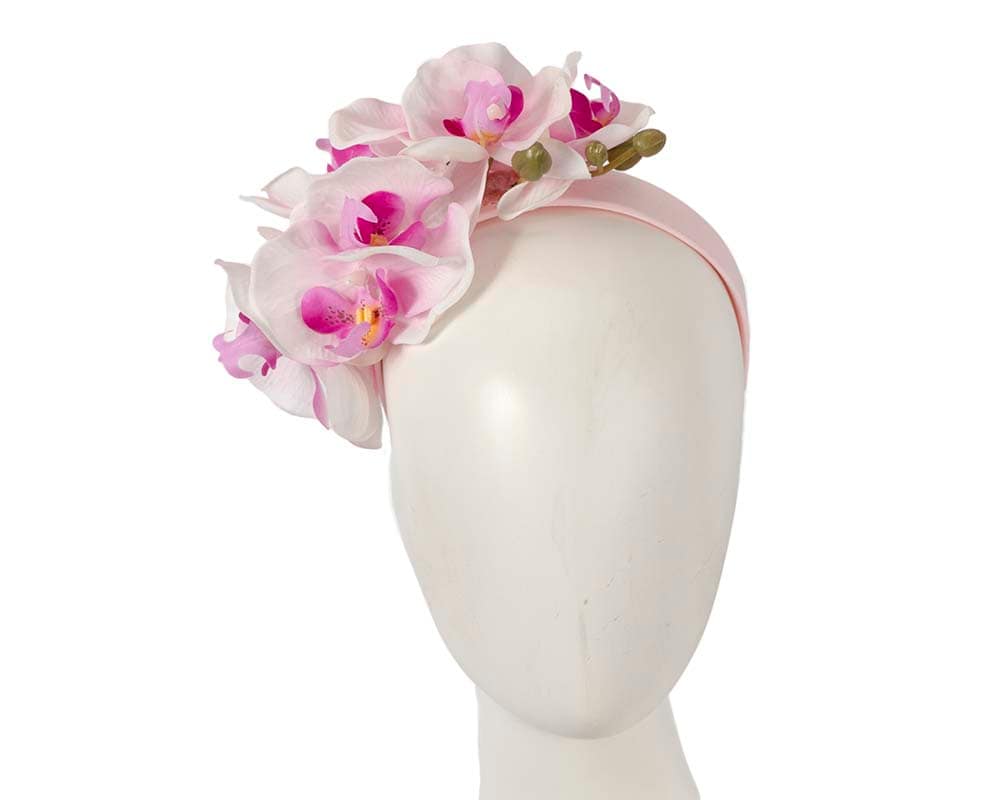 Bespoke pink orchid flower headband Online in Australia | Hats From OZ