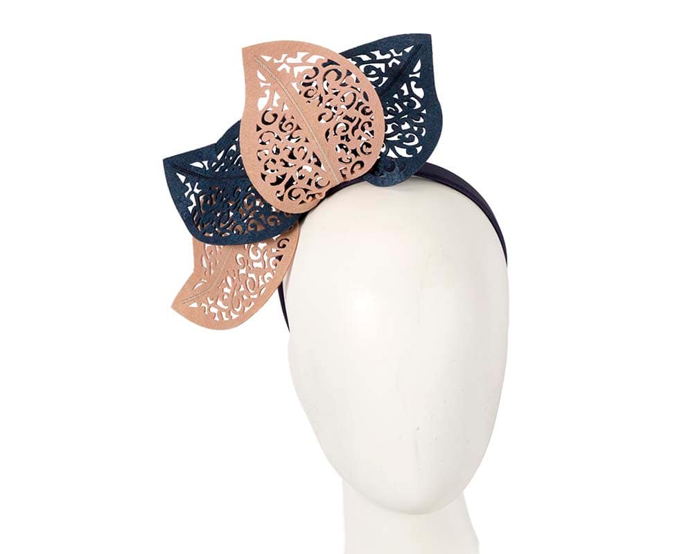 Large royal blue & fuchsia flower fascinator by Max Alexander Online in ...