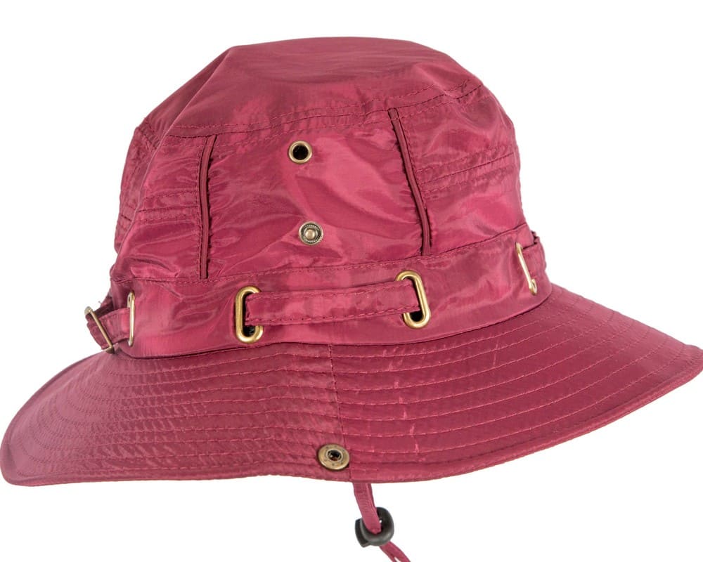 Burgundy casual weatherproof bucket golf hat Online in Australia | Hats ...