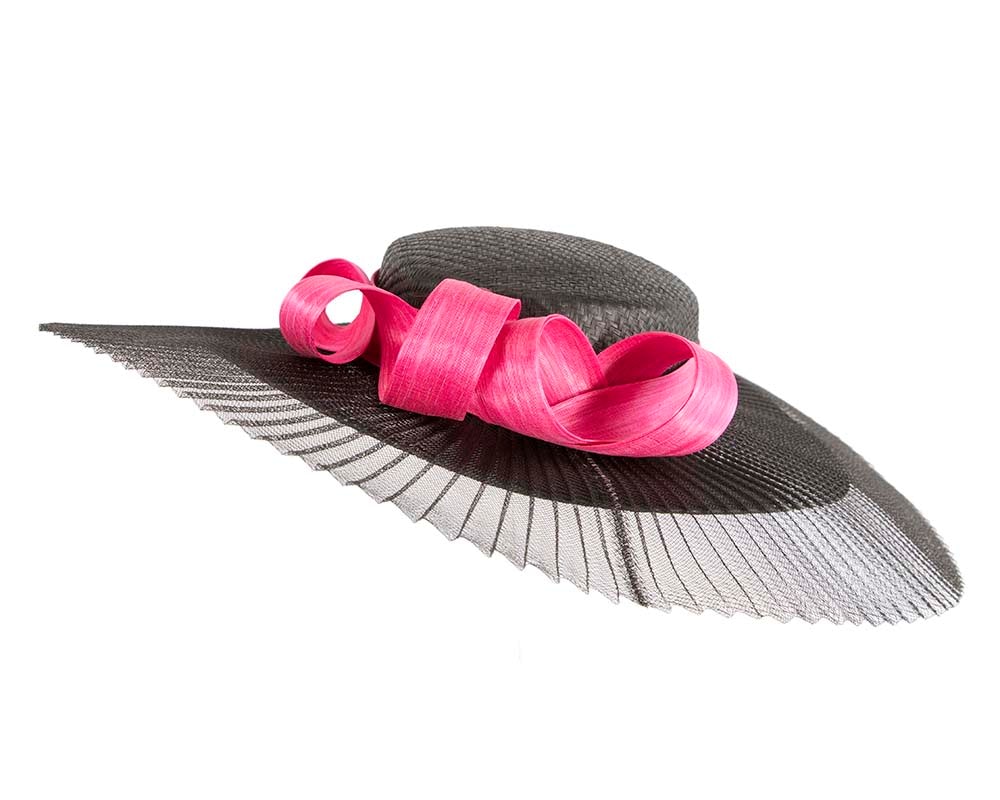 Wide brim boater hat by Fillies Collection - Fillies Collection