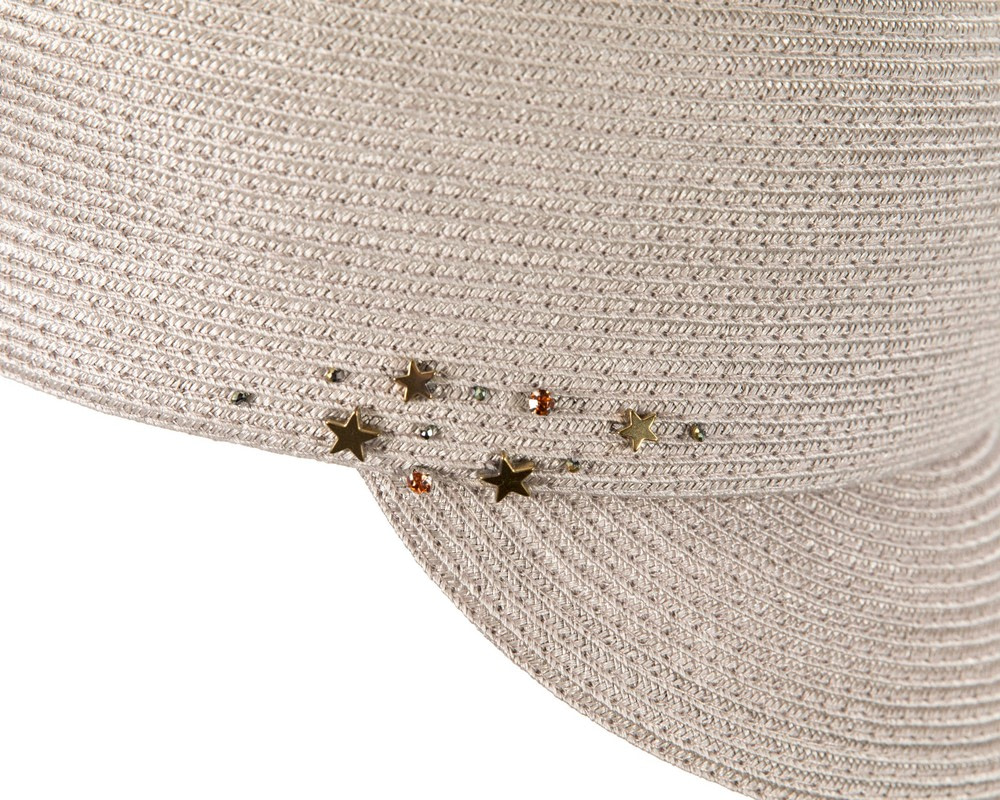 Silver Beret Hat By Max Alexander - Fascinators.com.au