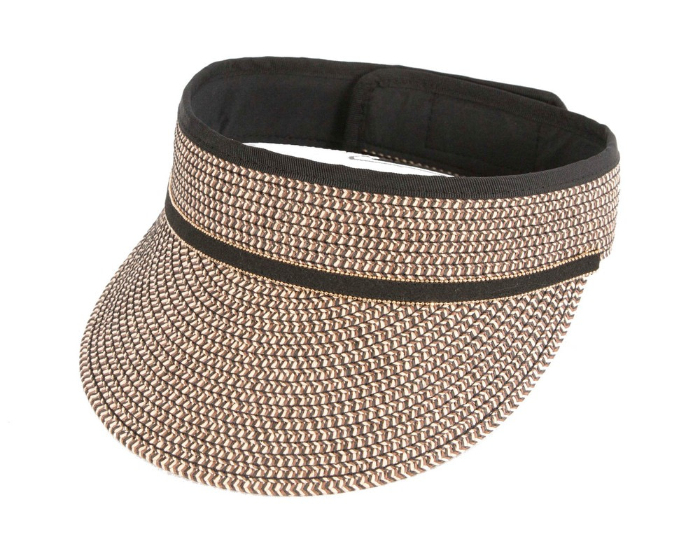 Brown Visor Hat - Fascinators.com.au