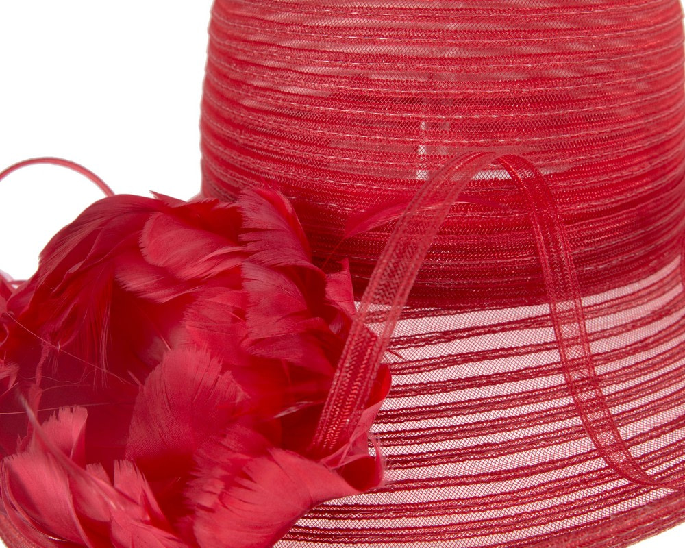 Red Spring Racing Hat - Fascinators.com.au